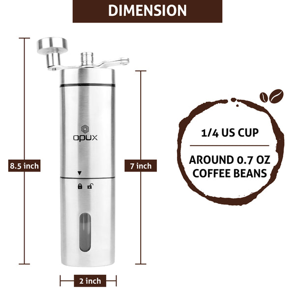Stainless Steel Manual Coffee Mill Grinder – OPUX